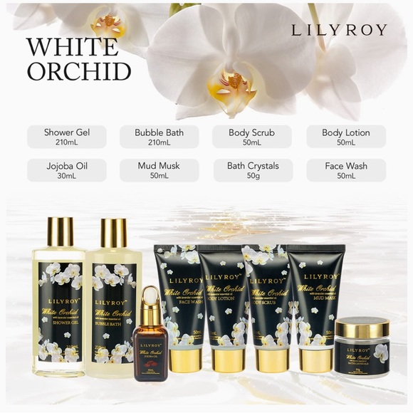 Lily Roy | Skincare | Lily Roy White Orchid Gift Bath Spa Set New ...
